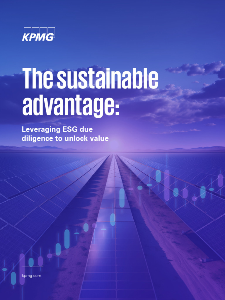 Esg Sustainable Advantage 1 | PDF | Due Diligence | Mergers And Acquisitions