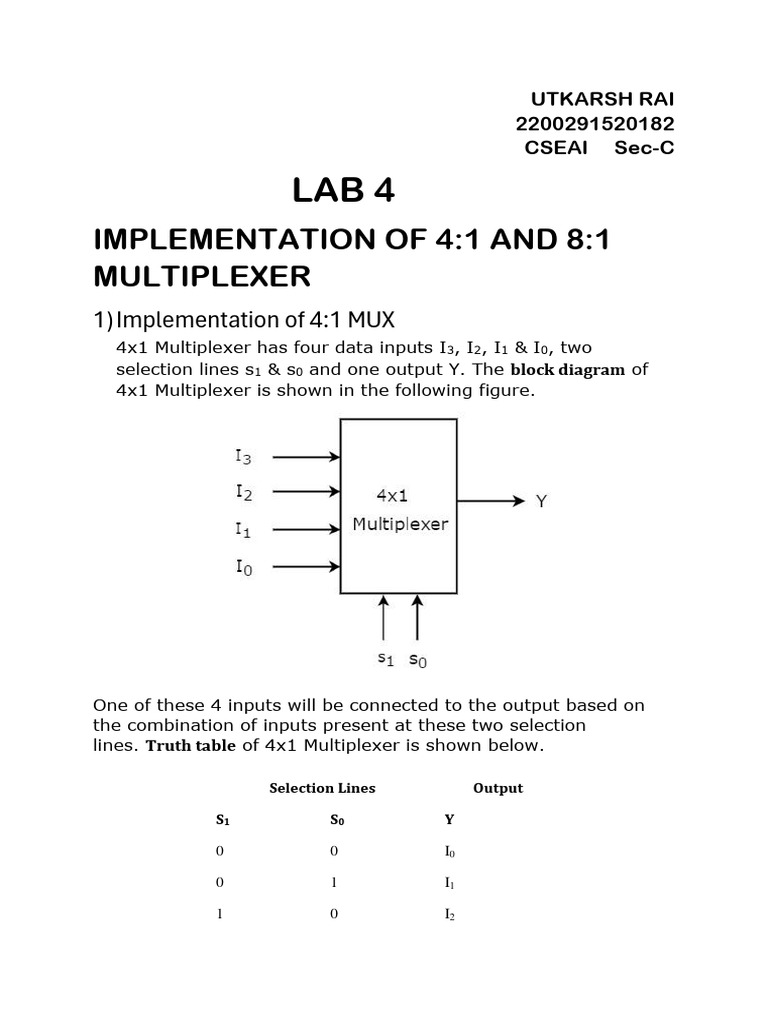 Coa Lab 4 | PDF | Electronic Design | Electrical Circuits