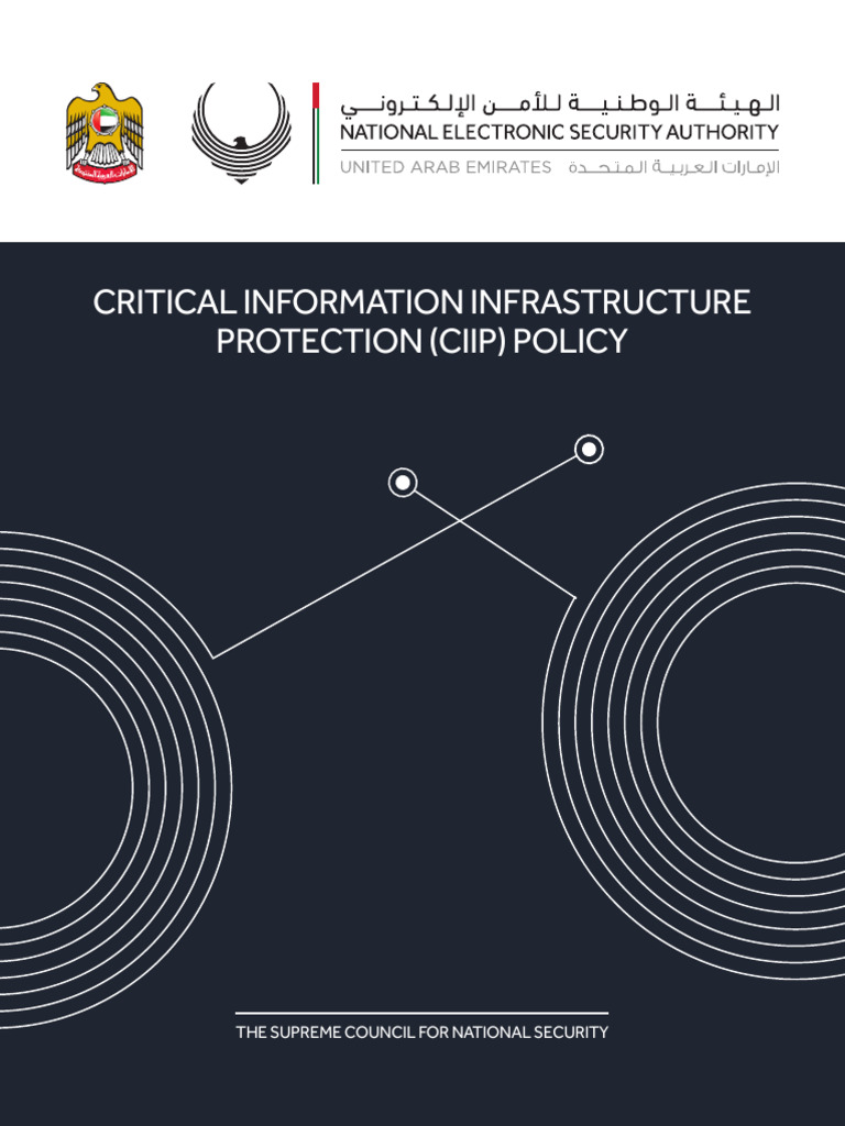 Critical Information Infrastructure Protection Ciip Policy Download Free Pdf Computer