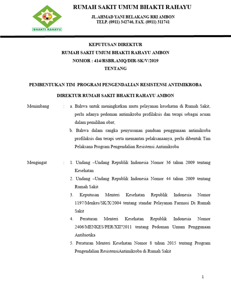 Penetapan Tim Ppra | PDF