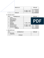 Template Proyeksi Modal Usaha Excel | PDF | Pengelolaan Keuangan & Uang