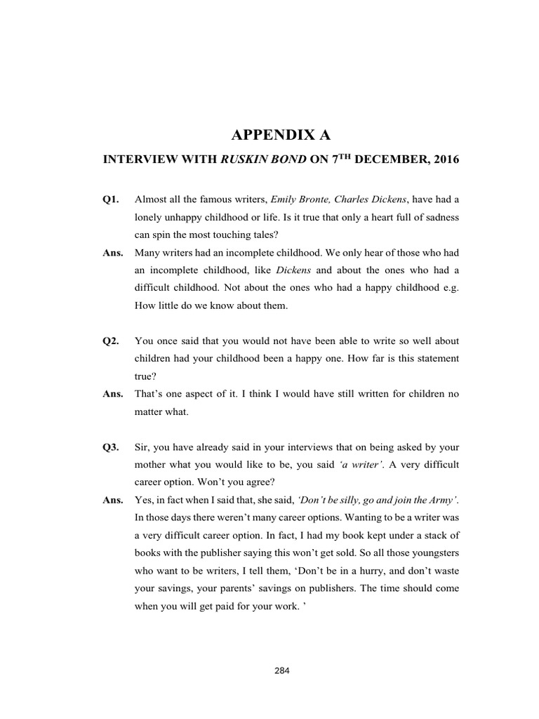 06 - List of Appendices | PDF | Adolescence | Psychological Concepts