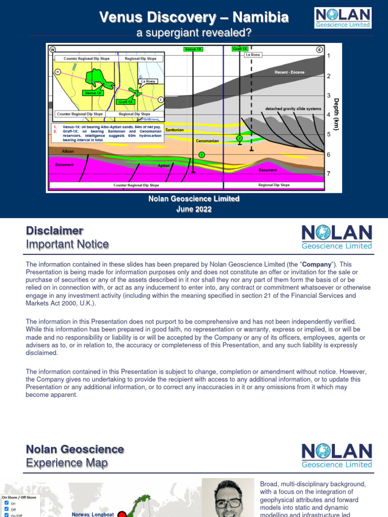 Namibia Venus Nolan Geoscience June 2022 Final PDF | PDF | Petroleum ...
