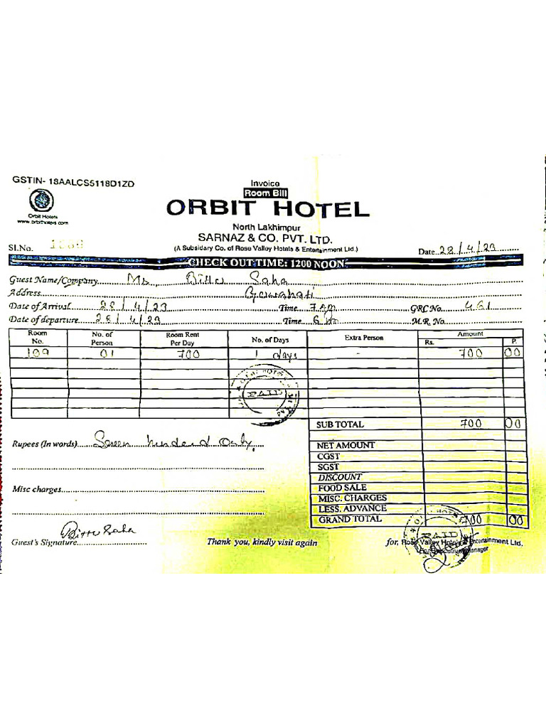 Orbit Hotel | PDF