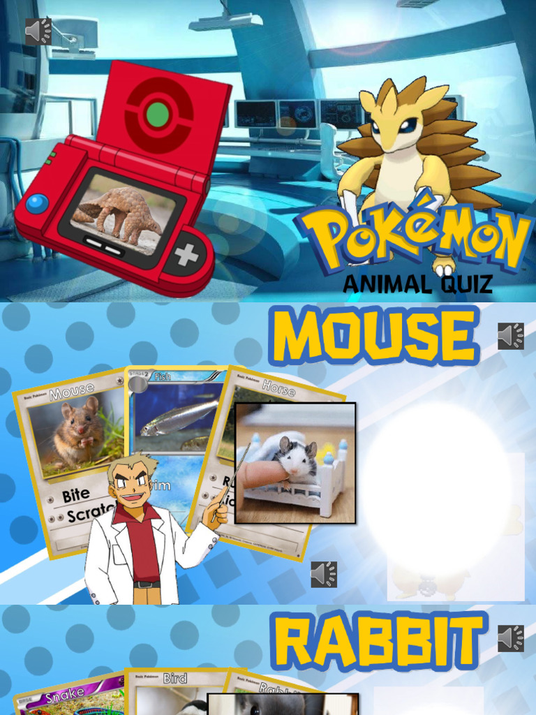 Pokémon Animal Quiz | PDF