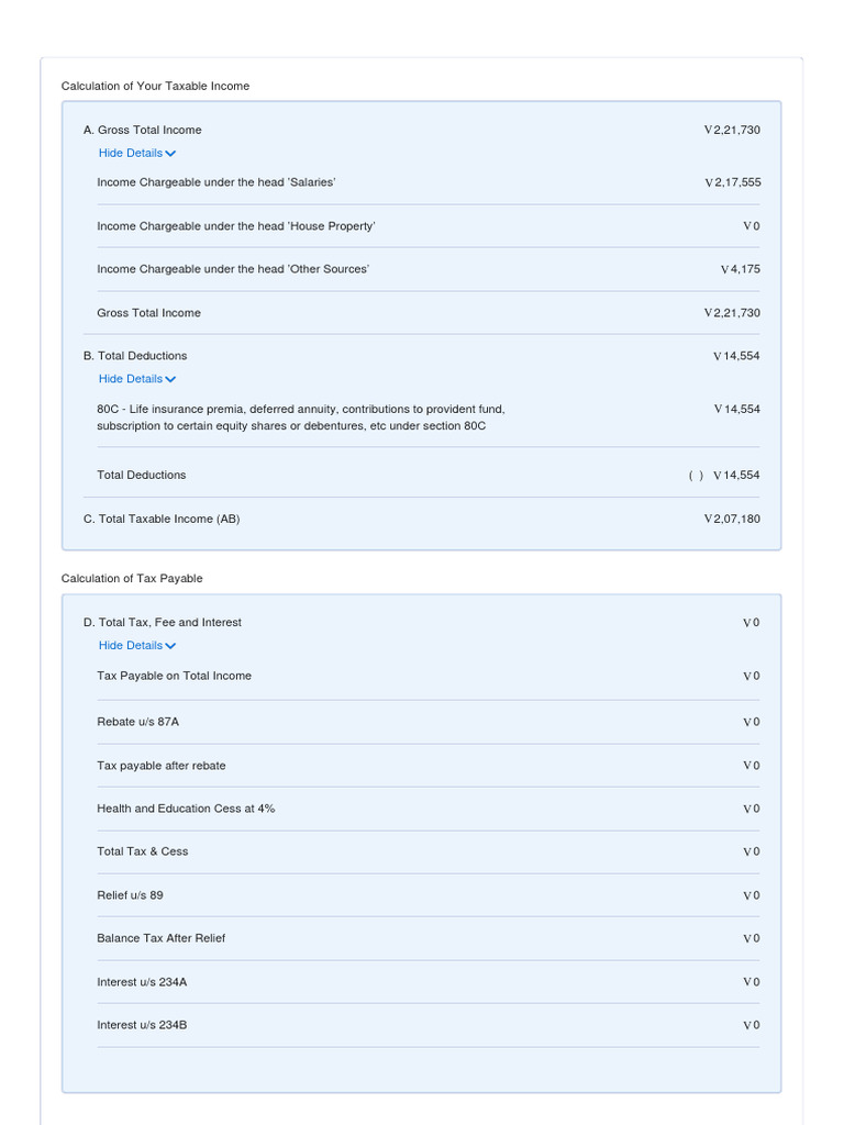 summary | PDF | Tax Refund | Taxes