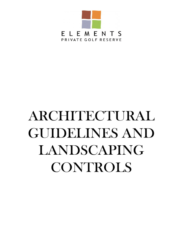 Architectural Guidelines and Landscaping Controls | PDF | Roof | Window