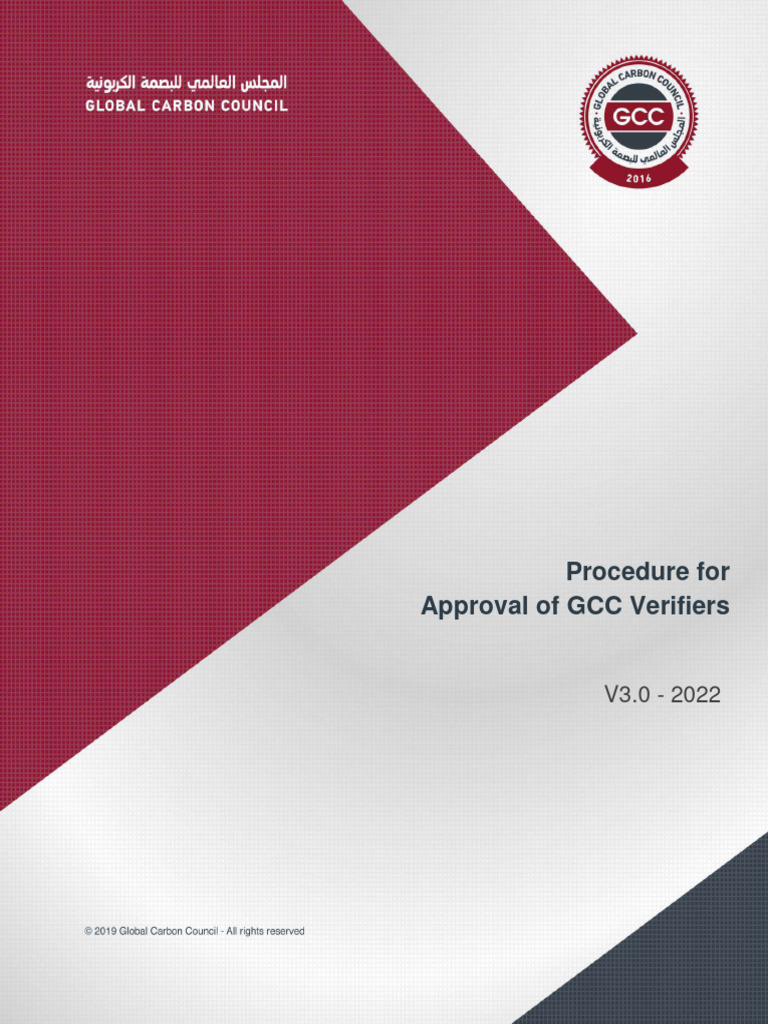 Procedure For Approval of GCC Verifiers. v3.0 | PDF | Clean Development ...