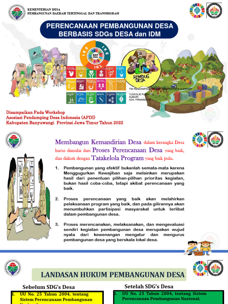 0A. Penyusunan RKPDes Berbasis SDGS - Ok | PDF