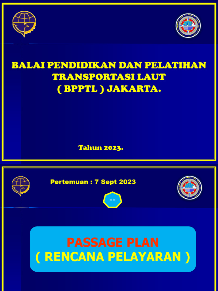 Bpptl-Materi BRM & Rencana Pelayaran. | PDF | Sains & Matematika | Teknologi & Rekayasa