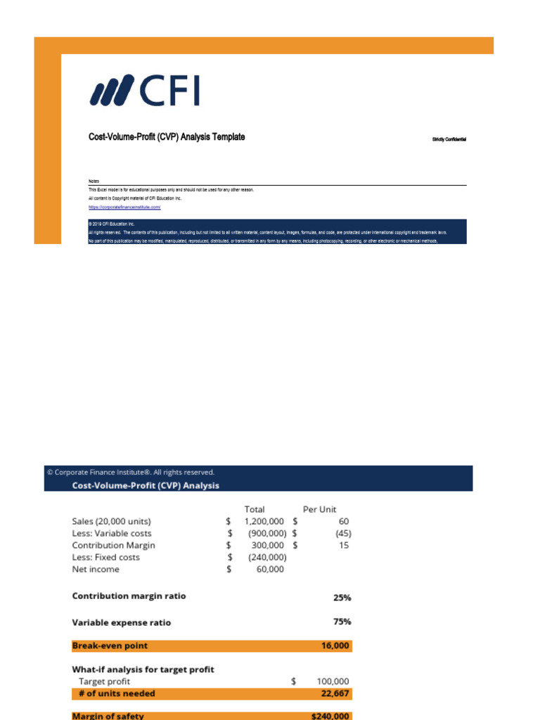 Cvp Analysis Pdf