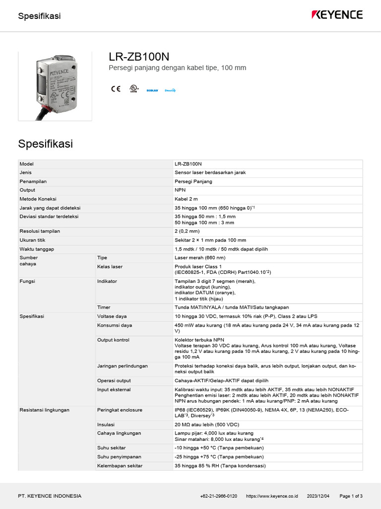 LR ZB100N Datasheet | PDF