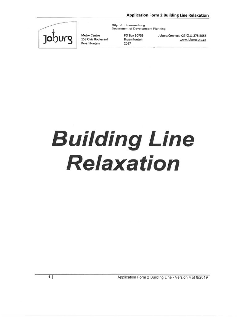 Form 2 Building Line 2019 09 09 | PDF
