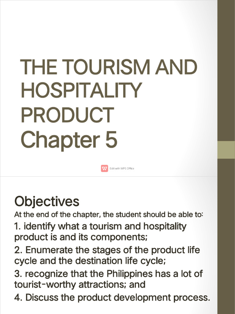 Tourism and Hospitality Product Overview | PDF | Tourism | Marketing