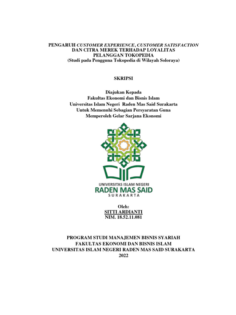 Ardianti, 2022 Experience SKRIPSI | PDF