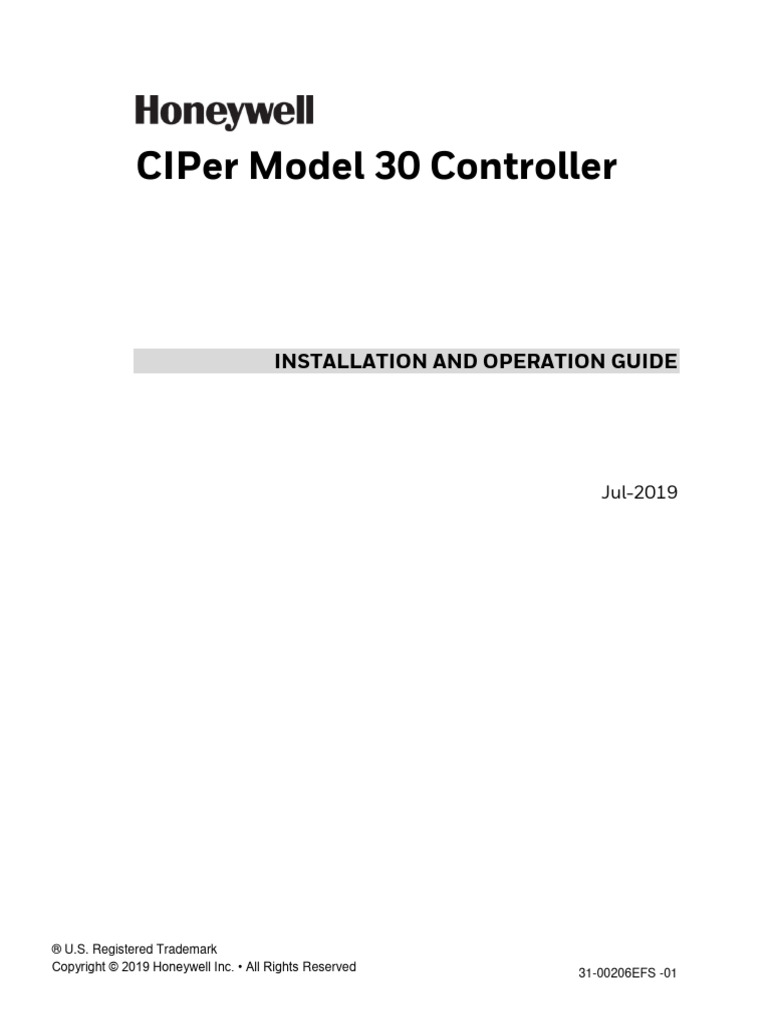 CIPer Model 30 - Installation and Operation Guide - 31-00206EFS-01 ...