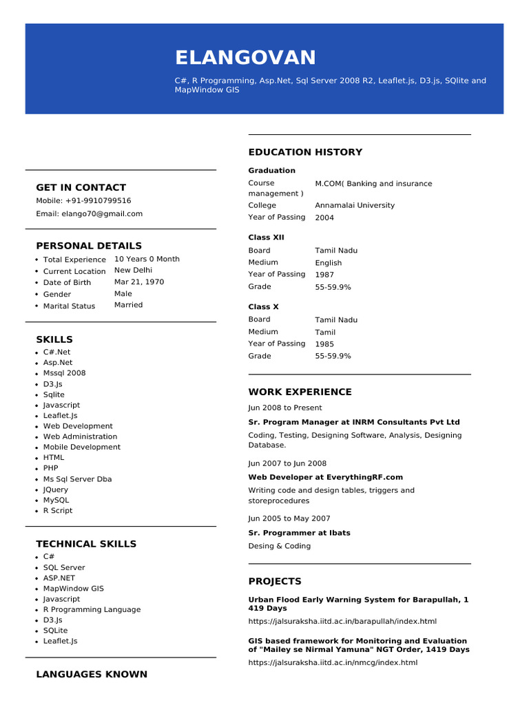 Resume 2023-11-20 4459100 | PDF | Technology & Engineering