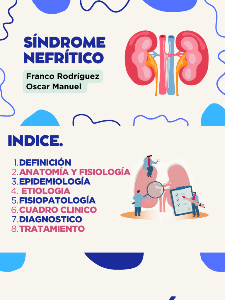 Síndrome Nefritico | PDF | Causas de la muerte | Sistema urinario