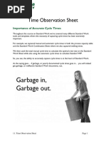 Manufacturing Observation Sheet | PDF | Applied And Interdisciplinary ...