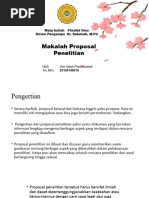 Contoh Proposal Riset | PDF
