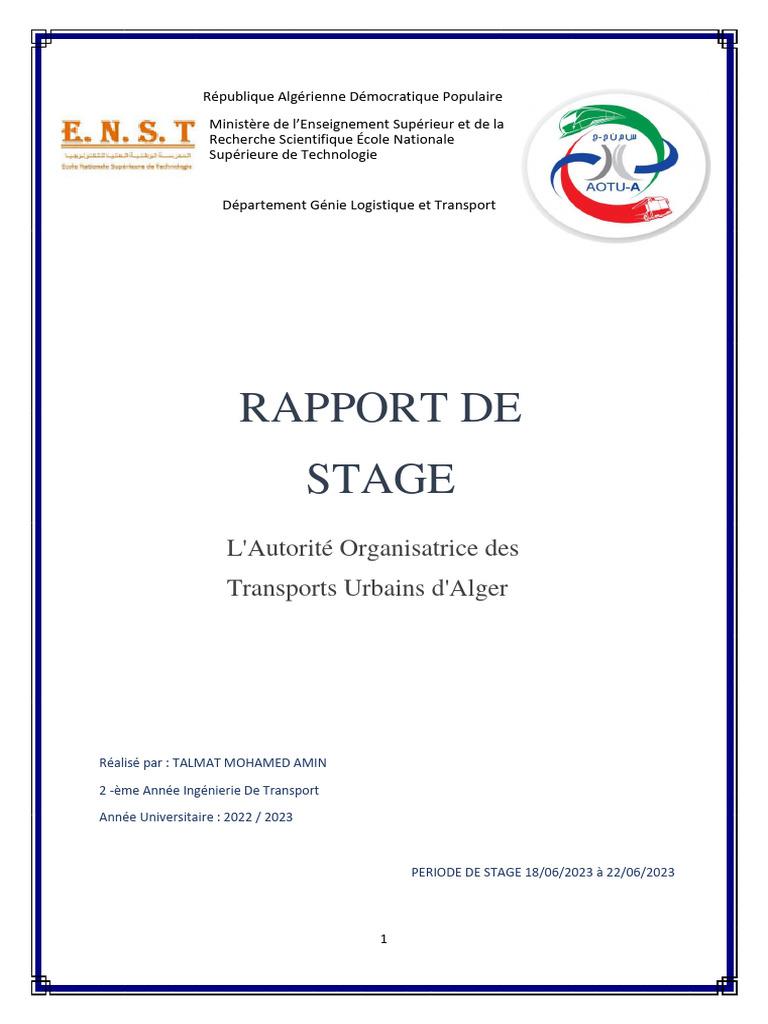 Rapport | PDF