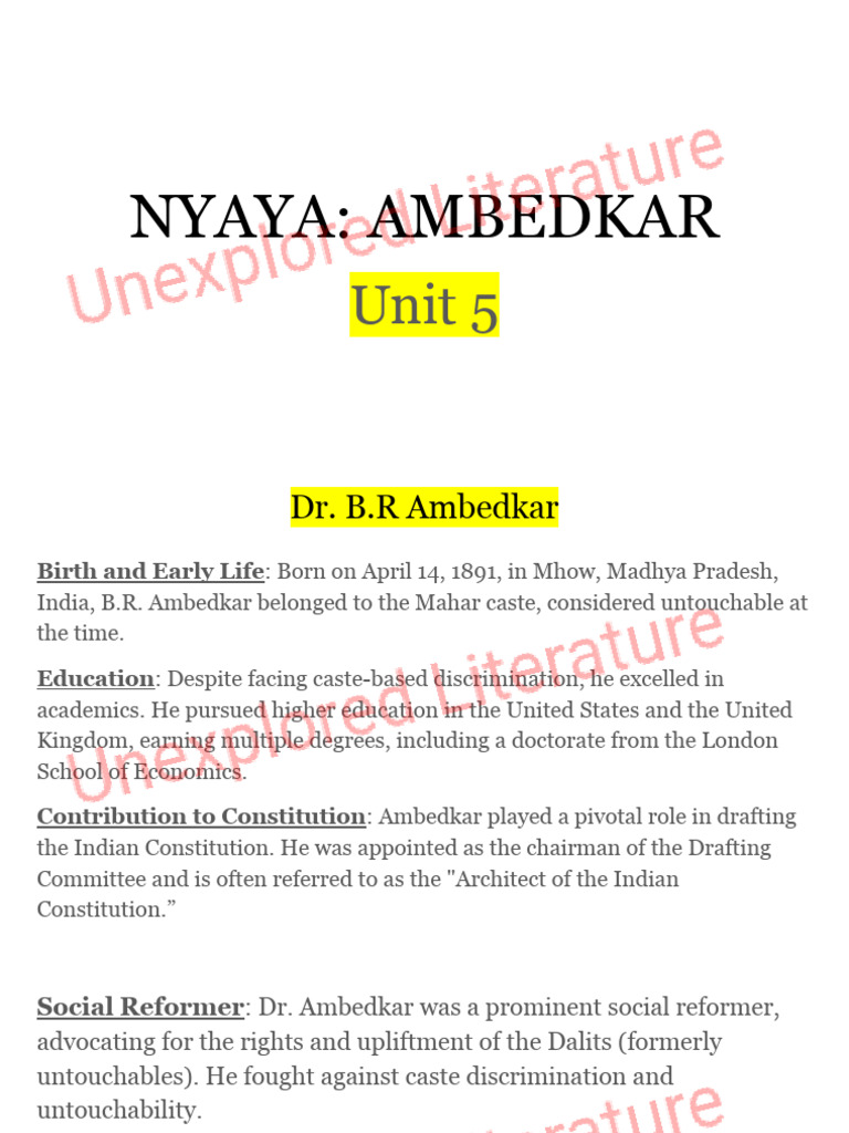 Nyaya by Ambedkar | PDF | Dalit | Mahatma Gandhi