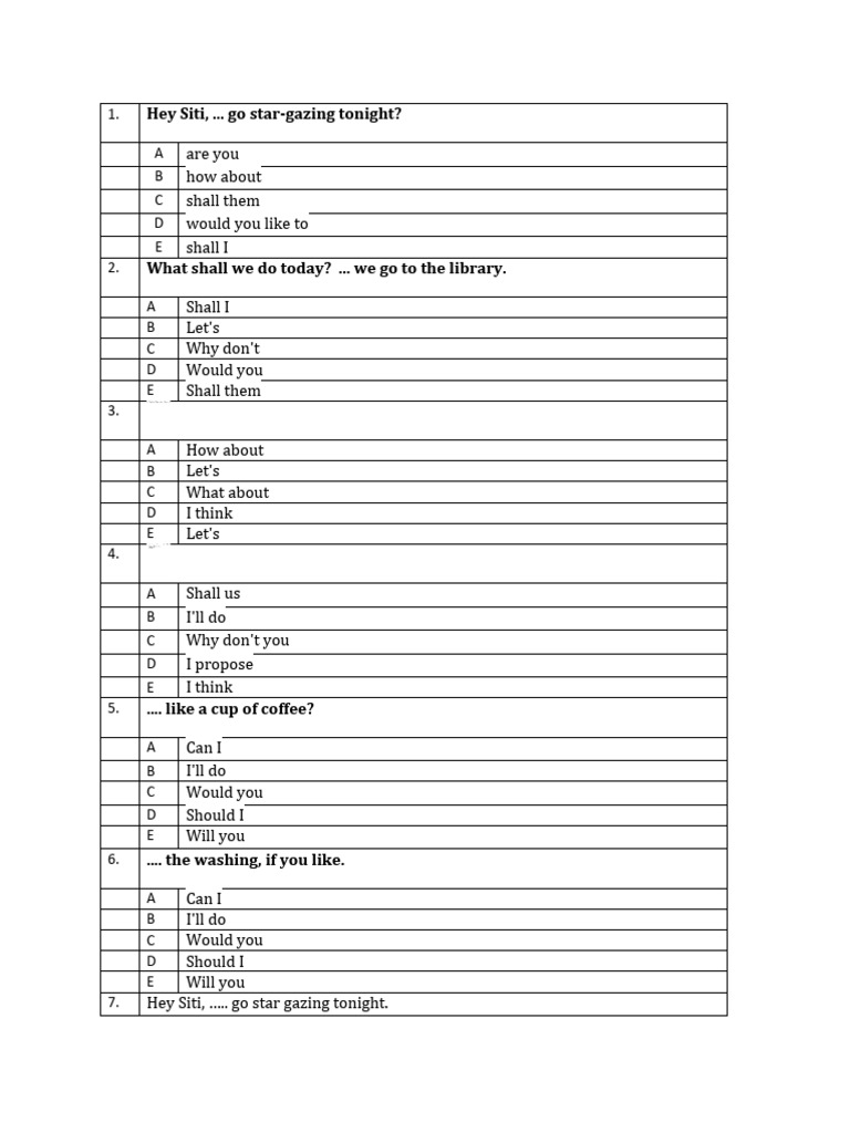 Conversational English Practice Exercises | PDF