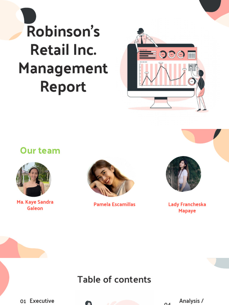 Robinson's Management Report.pptx | PDF | E Commerce | Retail