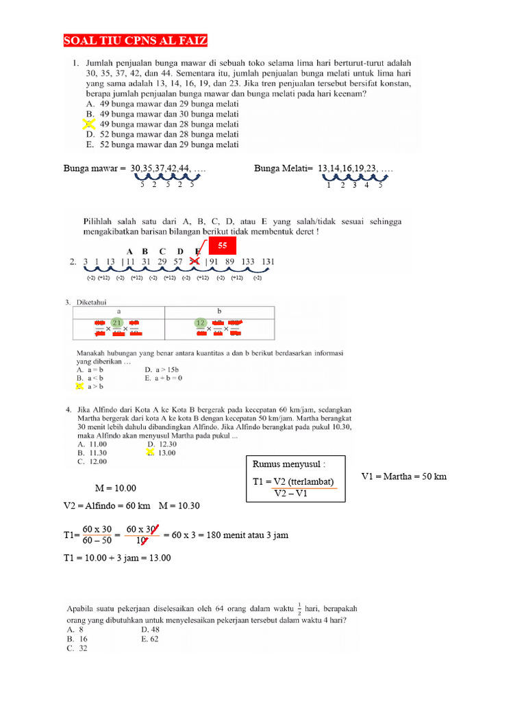 Soal Tiu CPNS Al Faiz | PDF