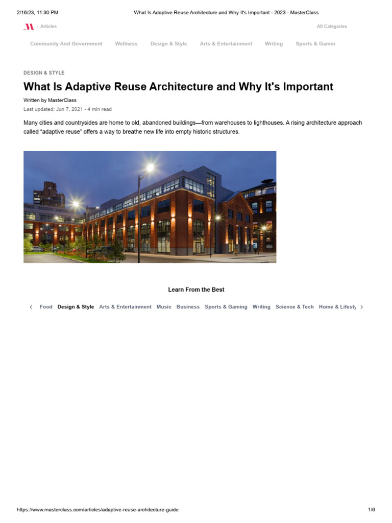 What Is Adaptive Reuse Architecture and Why It's Important - 2023 ...