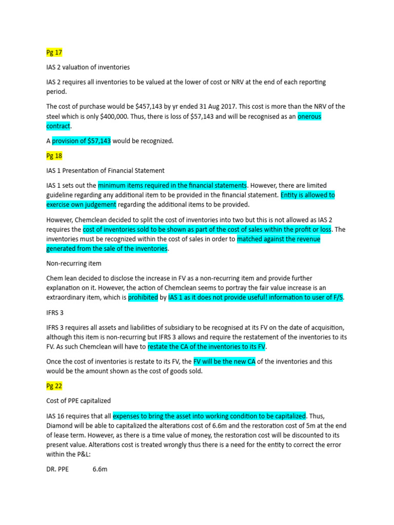 PG 17 | PDF | Fair Value | Income Statement