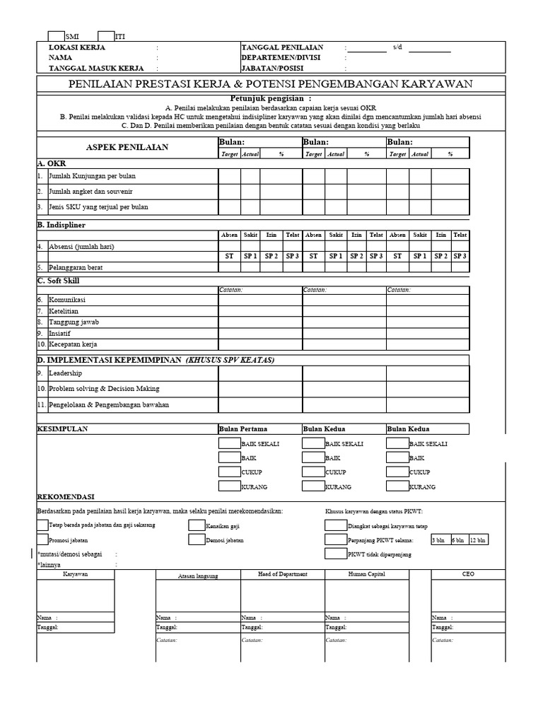 7a. Form PPK (Evaluasi) | PDF