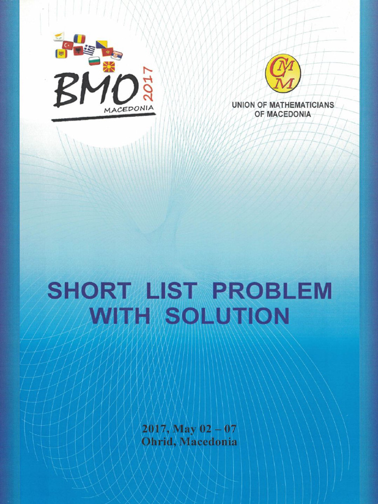 2017 Bmo Shortlist | PDF