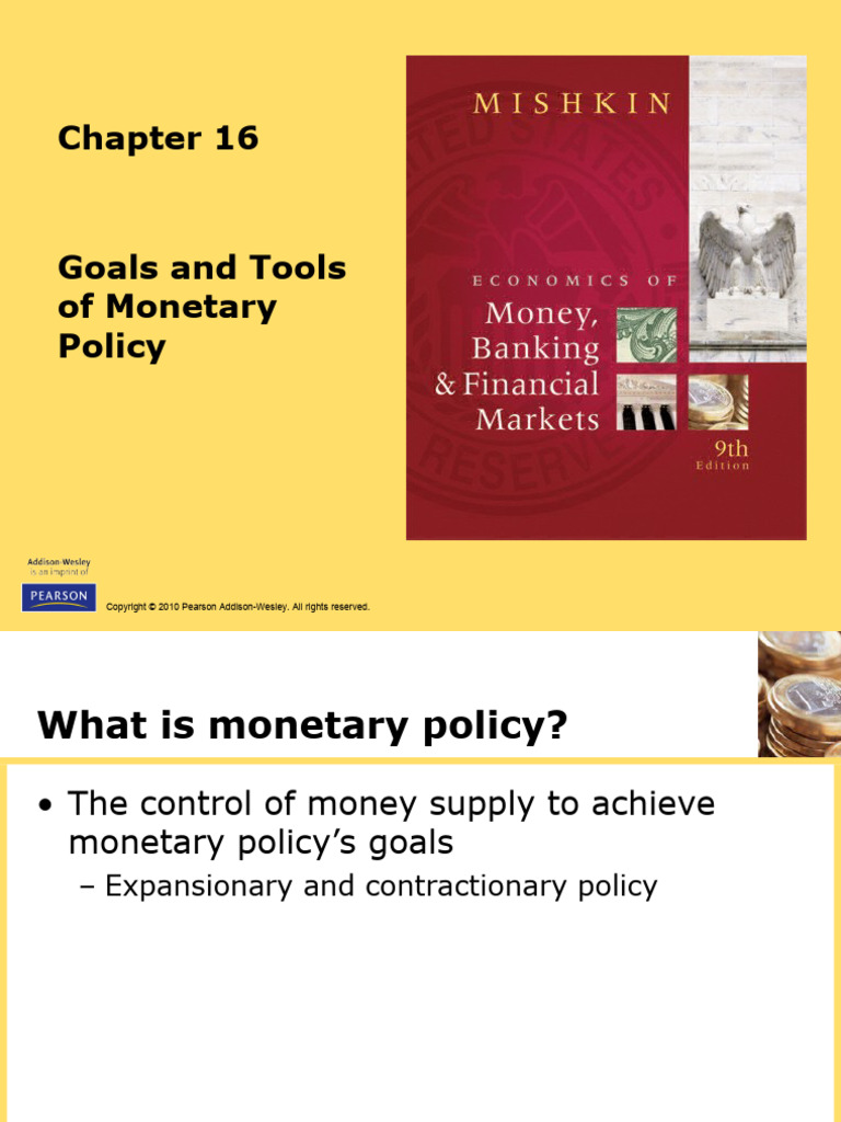 Goals and Tools of Monetary Policy | PDF
