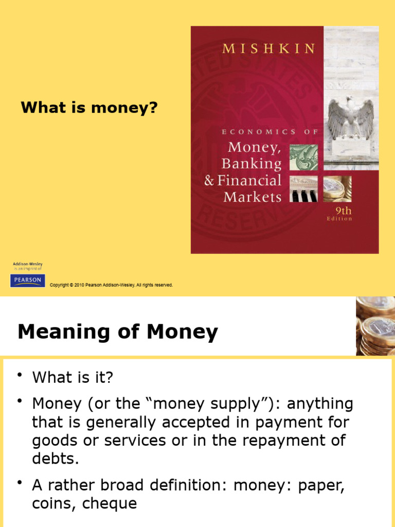 1 What Is Money | PDF | Finance & Money Management | Law