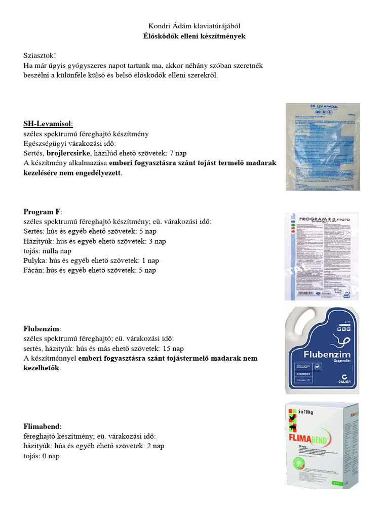 Élősködők Ellen | PDF