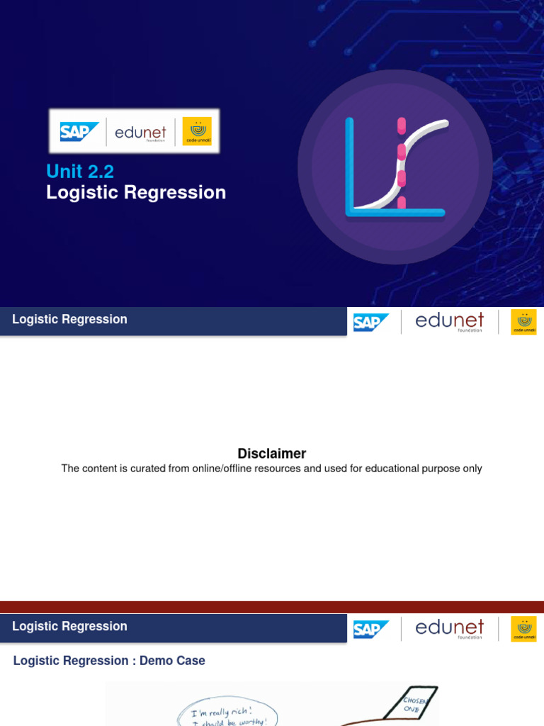 1694600777-Unit2.2 Logistic Regression CU 2.0 | PDF | Logistic ...