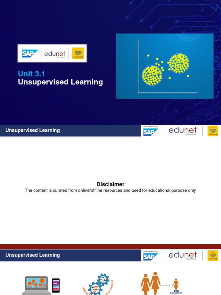 1694601073-Unit 3.1 Unsupervised Learning CU 2.0 | PDF | Cluster Analysis | Machine Learning