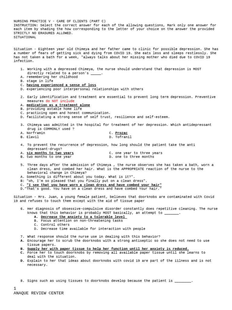 NP5 NOV 2022 Final | Download Free PDF | Borderline Personality Disorder | Attention Deficit ...