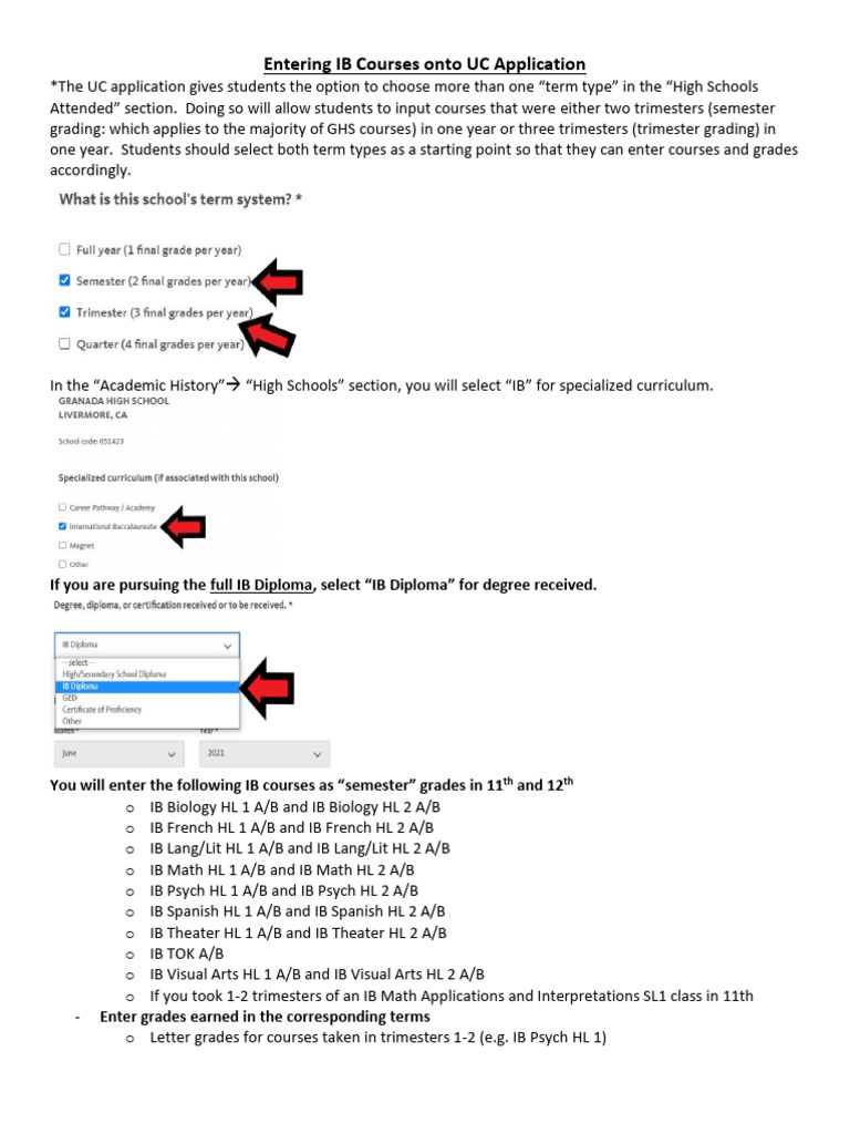 Uploading IB Documents For UC | PDF | Academic Term | Educational Assessment And Evaluation