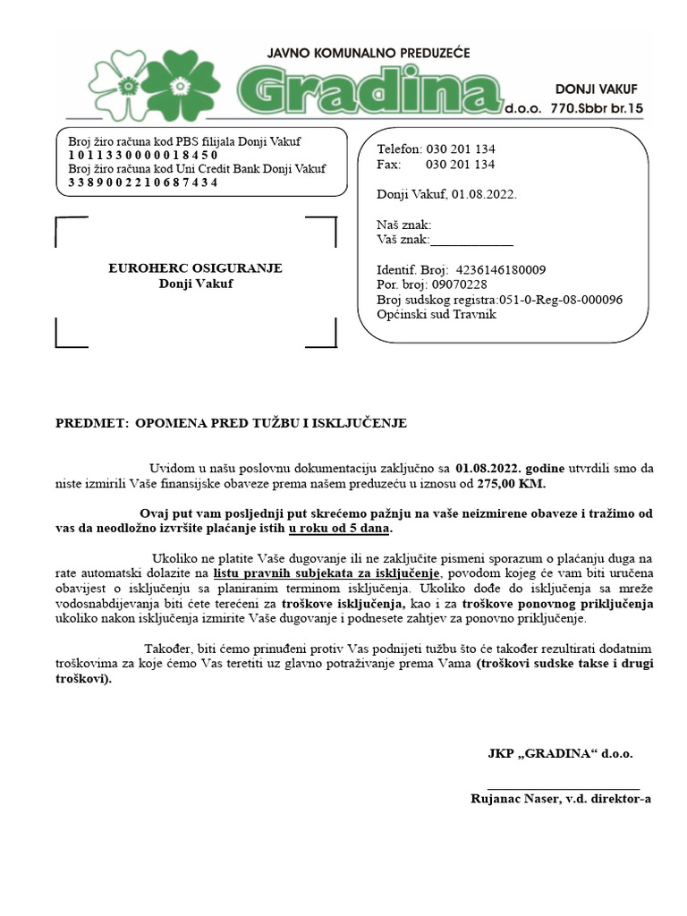 EuroHerc Osiguranje | PDF