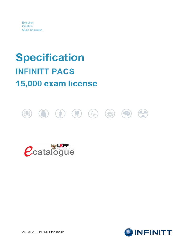 Specification: Infinitt Pacs 15,000 Exam License | PDF | Software ...