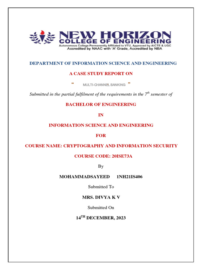 CIS case Study | PDF | Authentication | Security