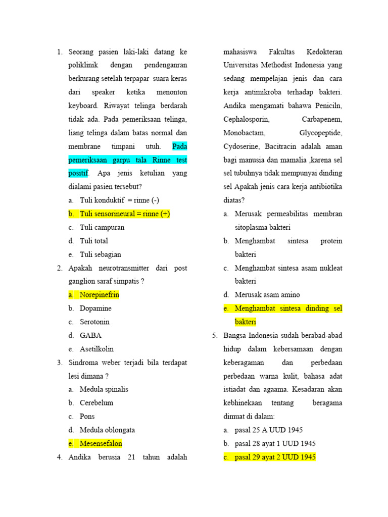 Soal Ujian Blok 3 2019 | PDF | Pengembangan Diri | Kesehatan Holistik