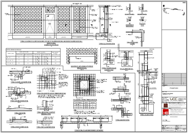 Lintel Beam Schedule and Specifications | PDF