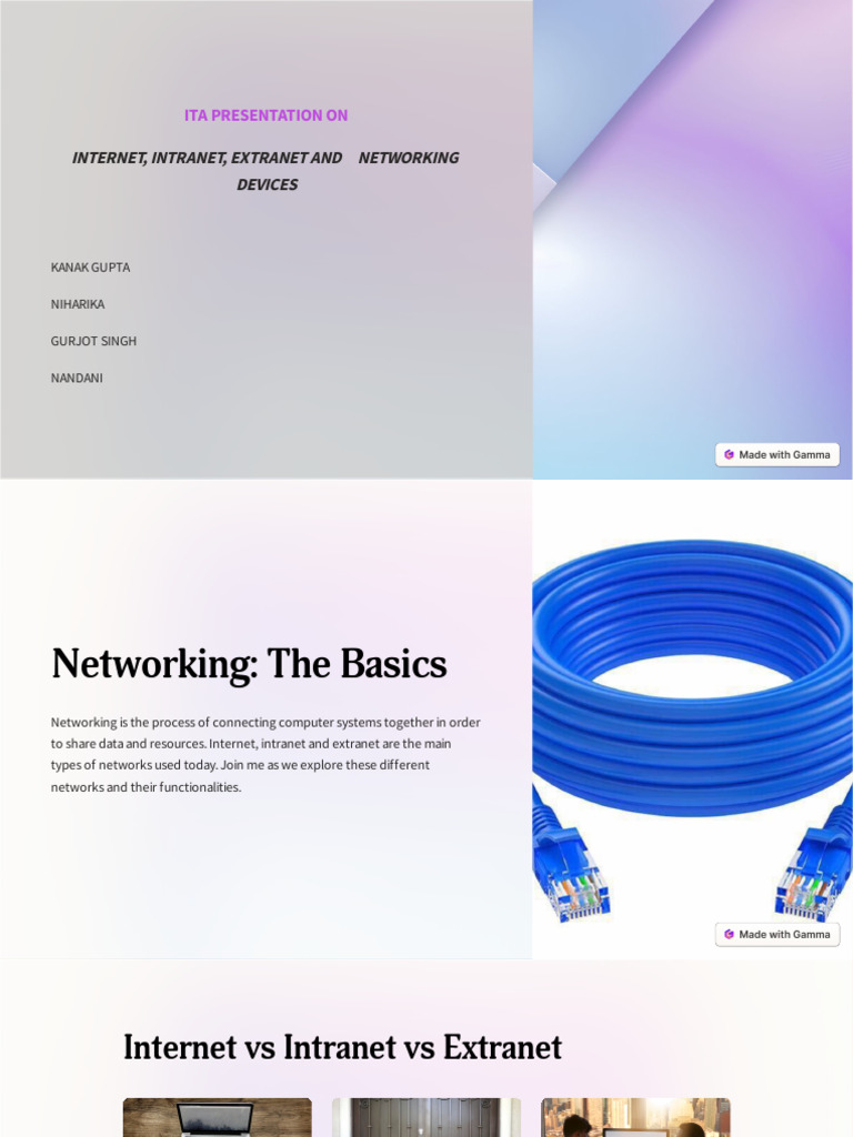Ita Presentation On | PDF | Computer Network | Internet