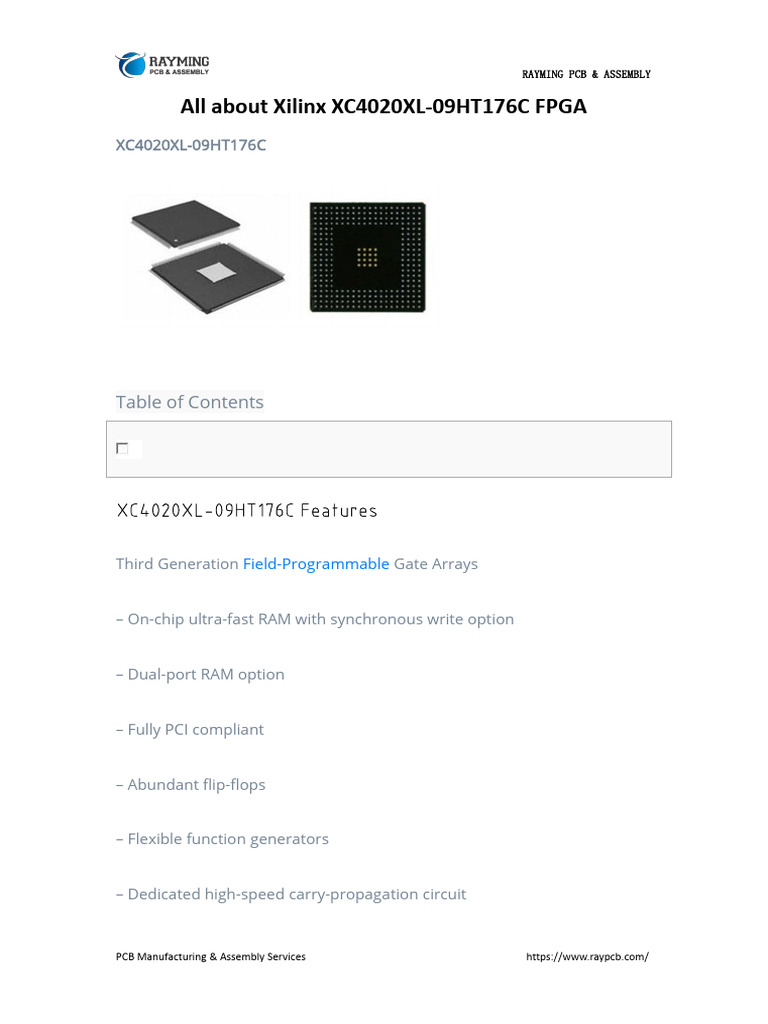 All About Xilinx Xc4020xl-09ht176c Fpga | PDF | Business | Computers