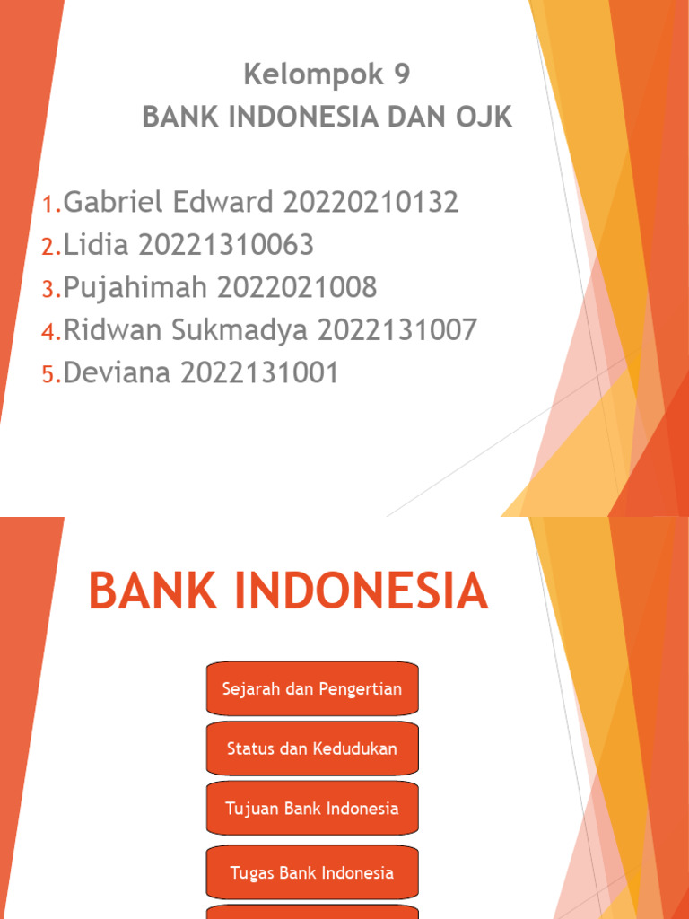 Bank Indonesia Dan Ojk Final Pdf