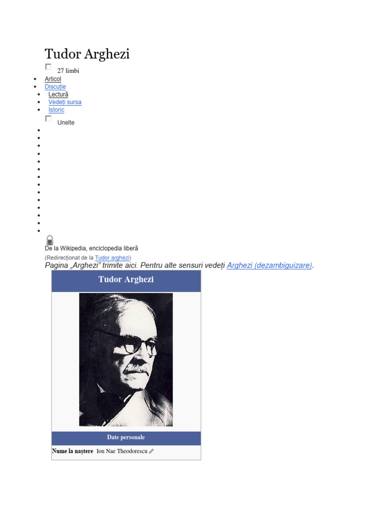 Tudor Arghezi | PDF