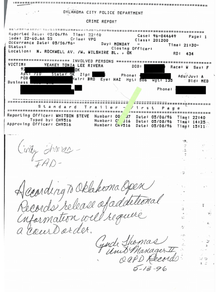 OCPD Police Report Vandalism 2 | PDF
